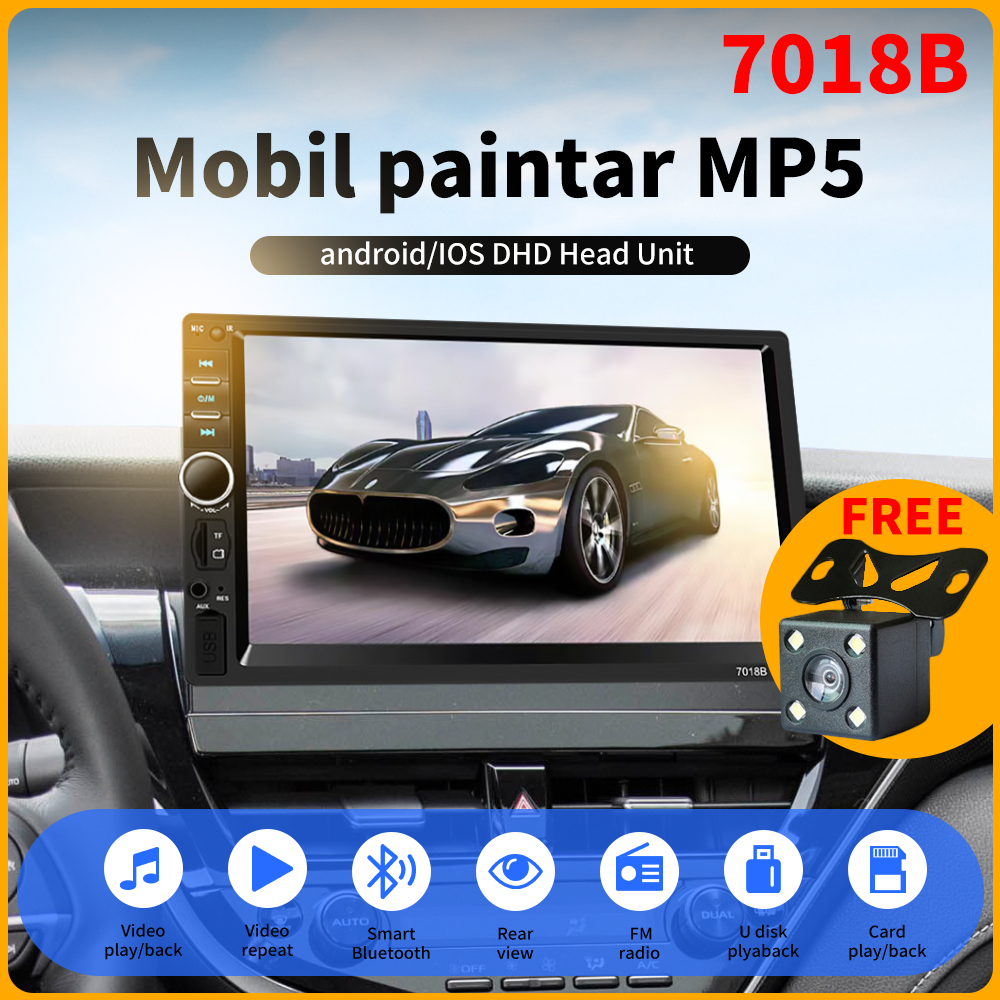 Jual 【Ready COD】Head Unit DHD 7010B With Kamera Double Din 7 Inch Touch ...
