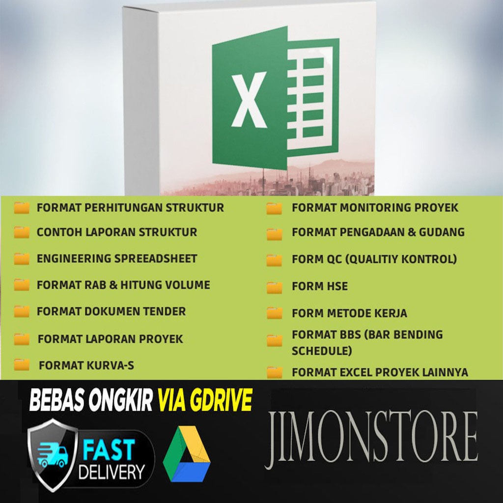 Jual Bundle File Teknik Sipil Excel & Arsitek RAB Proyek Kontruksi ...