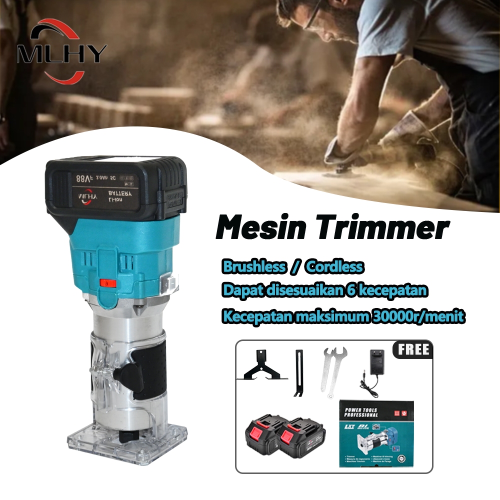 Jual MLHY Brushless Trimmer Mesin Cordless Baterai lithium Profil ...