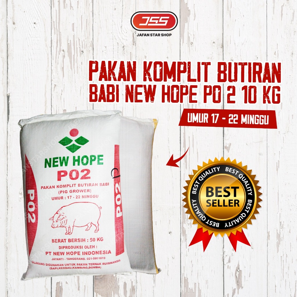 Jual PO 2 New Hope Pakan Babi Pur Ayam Untuk Anak Ayam Bangkok (10 kg ...