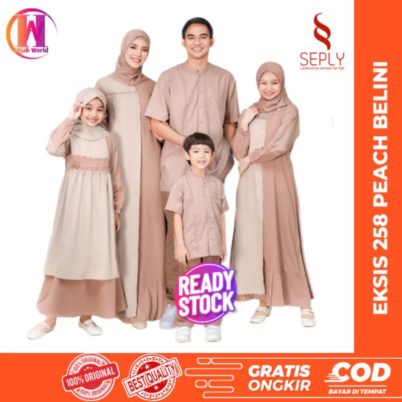 Jual SEPLY ORIGINAL Sarimbit Eksis 258 Peach Belini Original / Sarimbit ...