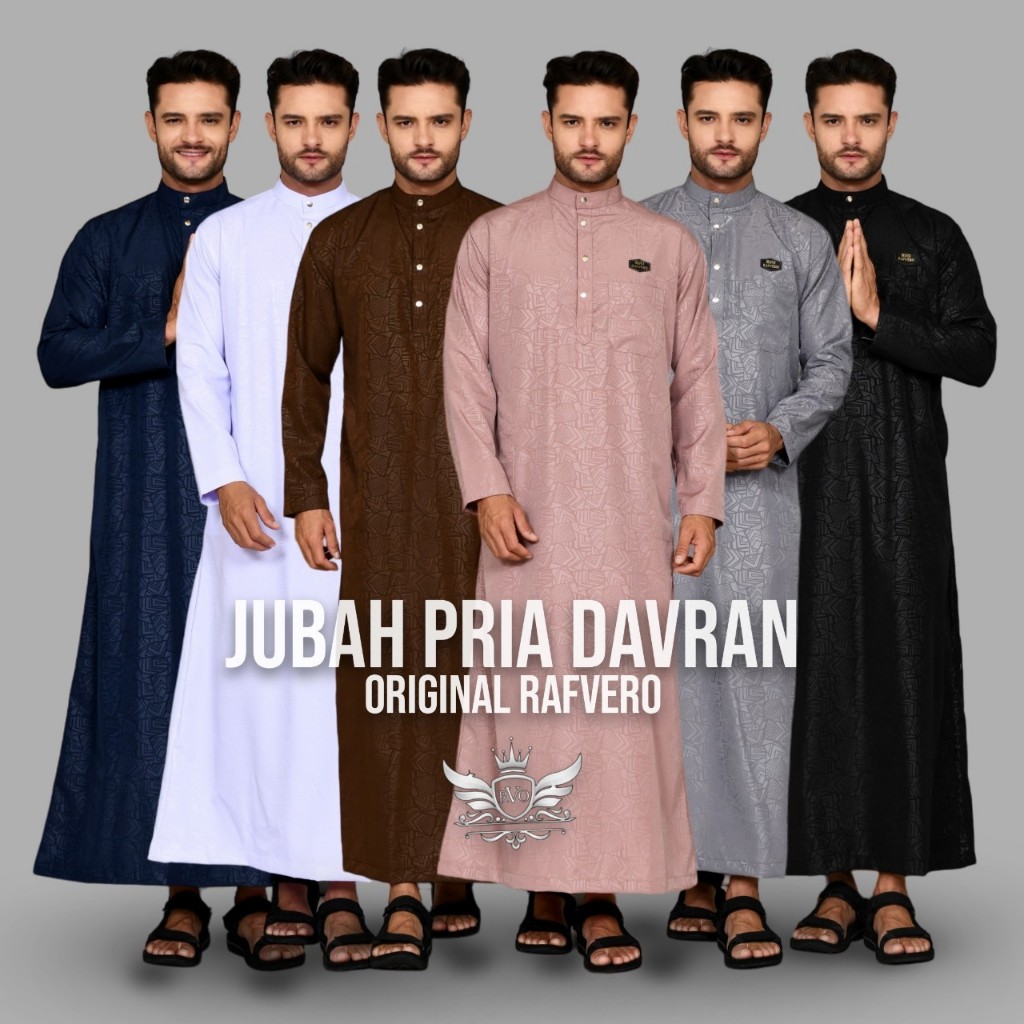 Jual Jubah Pria Model Saudi Embos Modern Slimfit Original Lengan ...