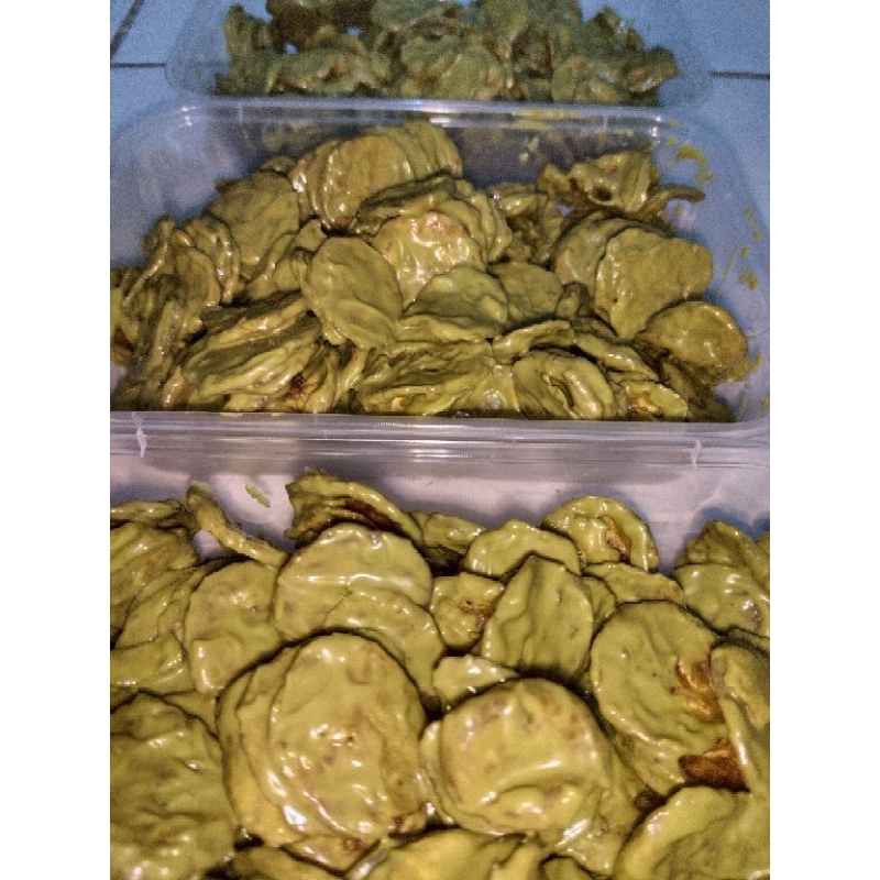 Jual Kripik pisang lumer varian Matcha/ Homemade/kripik pisang lumer ...