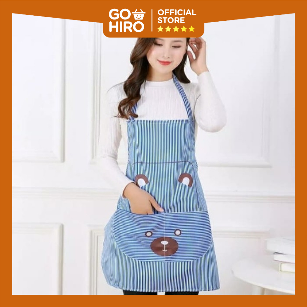 Jual Celemek Dapur Apron Masak Anti Air Celemek Motif Karakter Kartun ...