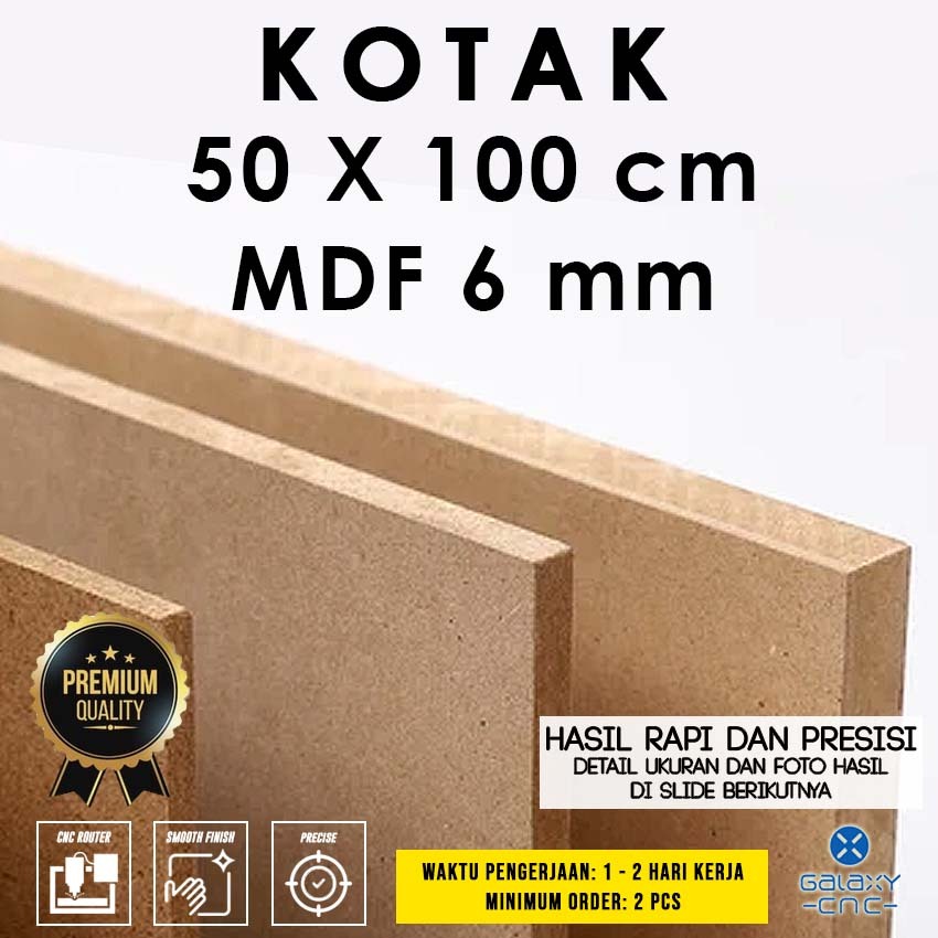 Jual Kotak uk. 50 x 100 cm - MDF 6 mm - Papan lembaran kayu / Triplek ...