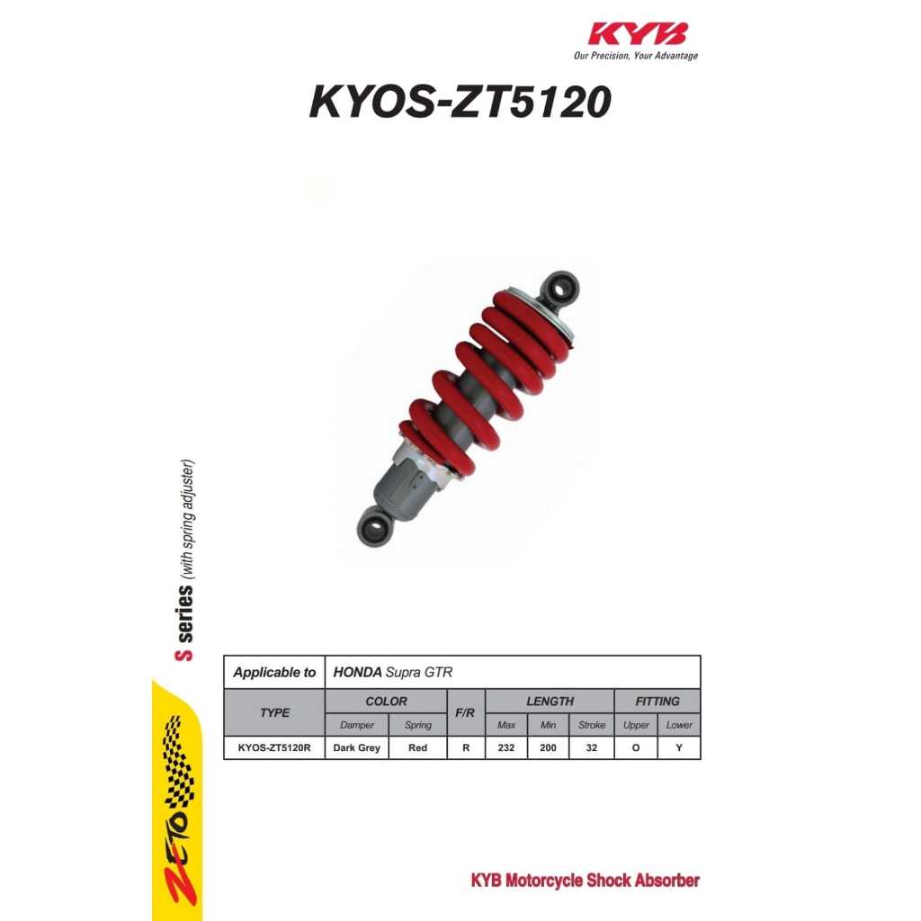 Jual SHOCK BELAKANG SUPRA GTR HONDA ORIGINAL KYB KYOS-ZT5120 | Shopee Indonesia