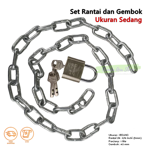 Jual Set Rantai dan Gembok - Rantai Besi Tahan Karat - Rantai kapal ...