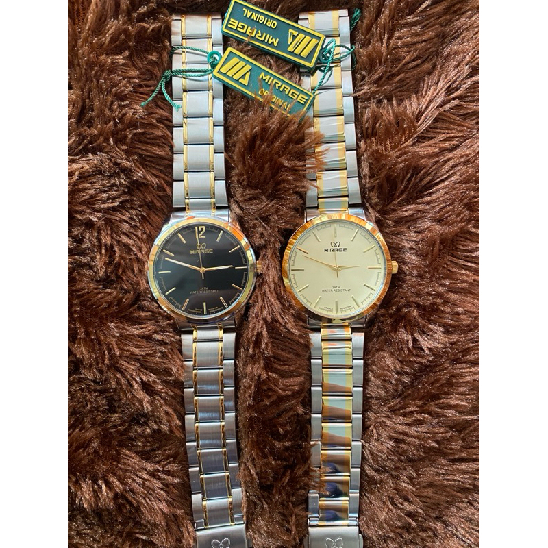 Jual Jam Tangan Pria Mirage Rantai stainlesssteel Kombinasi | Shopee ...