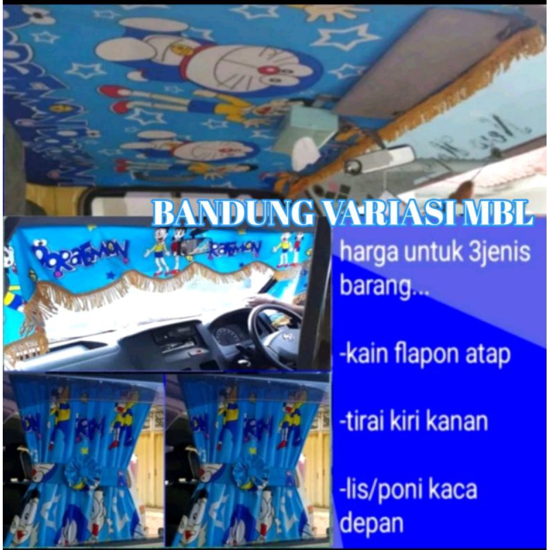 Jual kain plafon atap kabin mobil 1set murah 3 jenis barang/gorden ...