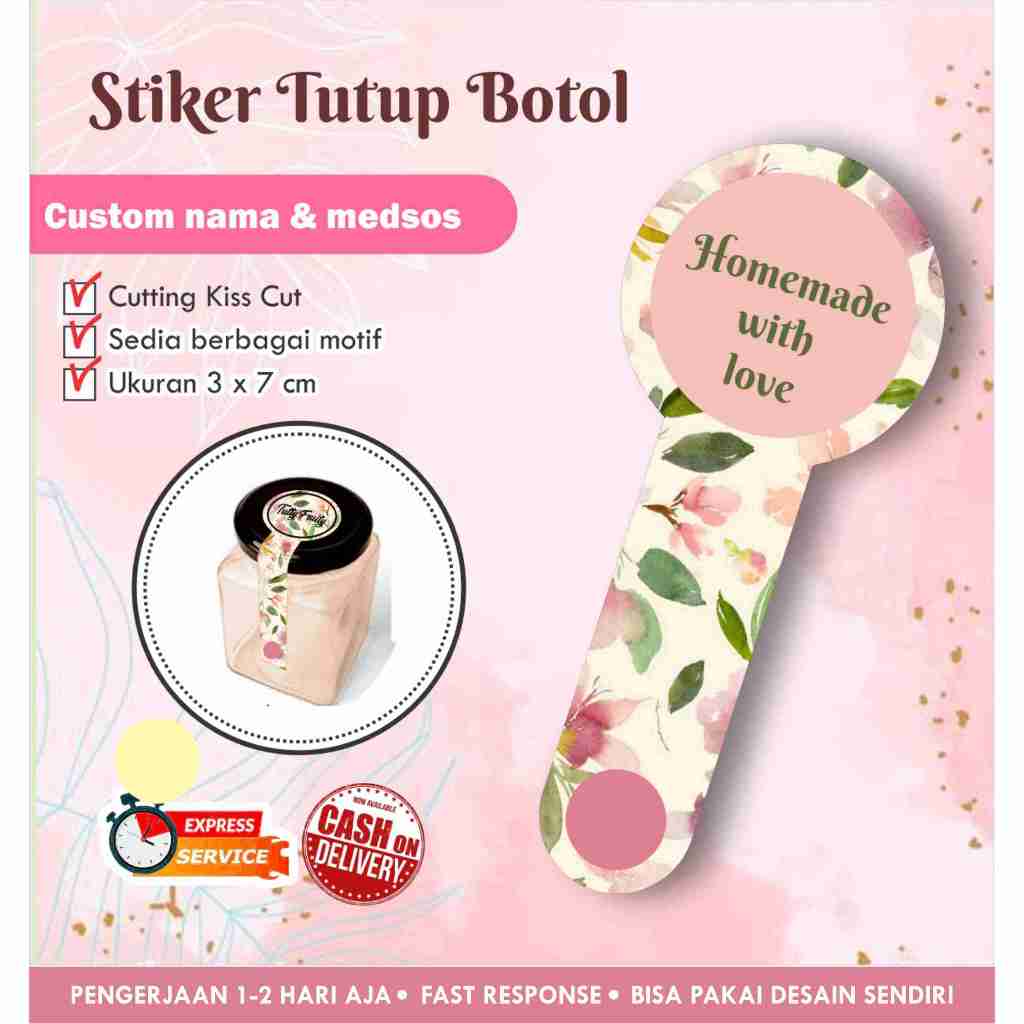 Jual [64 pcs] Stiker Segel seal Tutup Botol dan Toples cromo / Segel ...