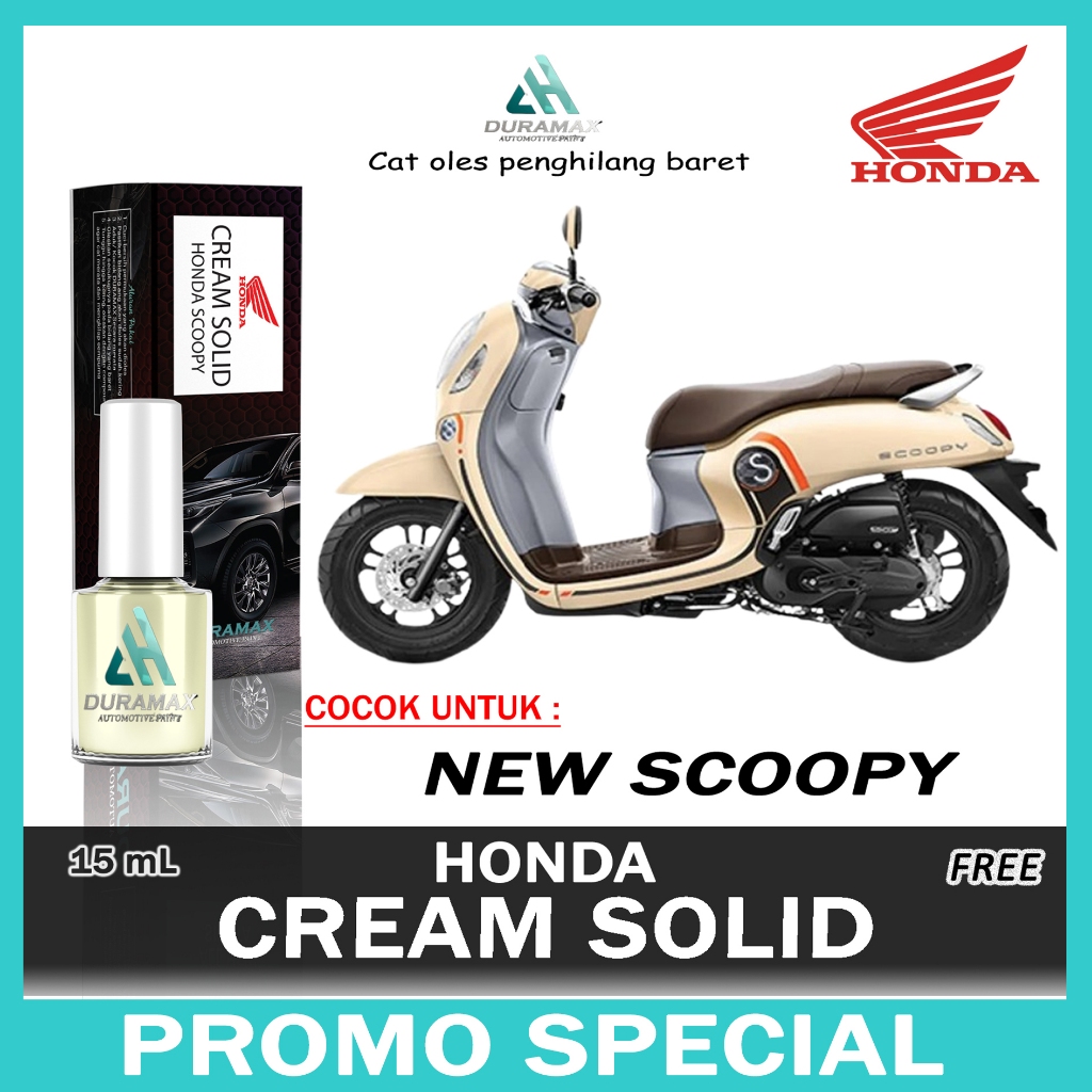 Jual CAT OLES PENGHILANG BARET MOTOR CREAM - HONDA ALL NEW SCOOPY ...