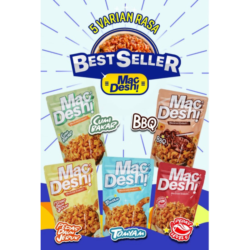 Jual Macaroni Endesh // Mac Desh! // Macaroni kecil // Macaroni bantet // macaroni enak ...