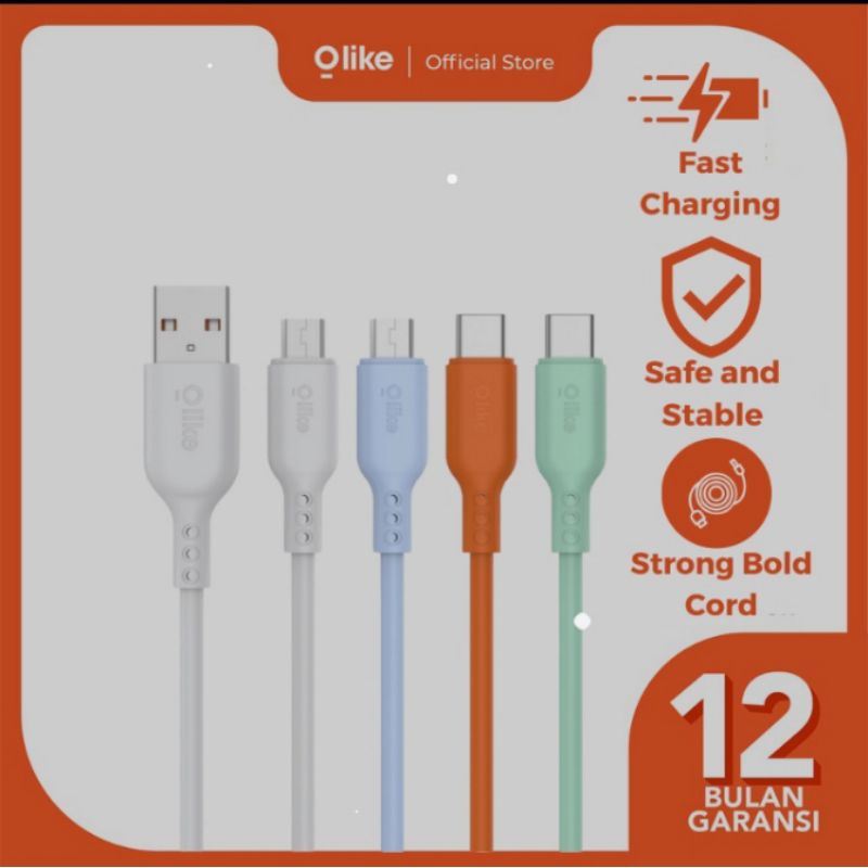 Jual Olike D306 (D306C) Kabel Data Charger USB Type C Fast Charging 2 ...