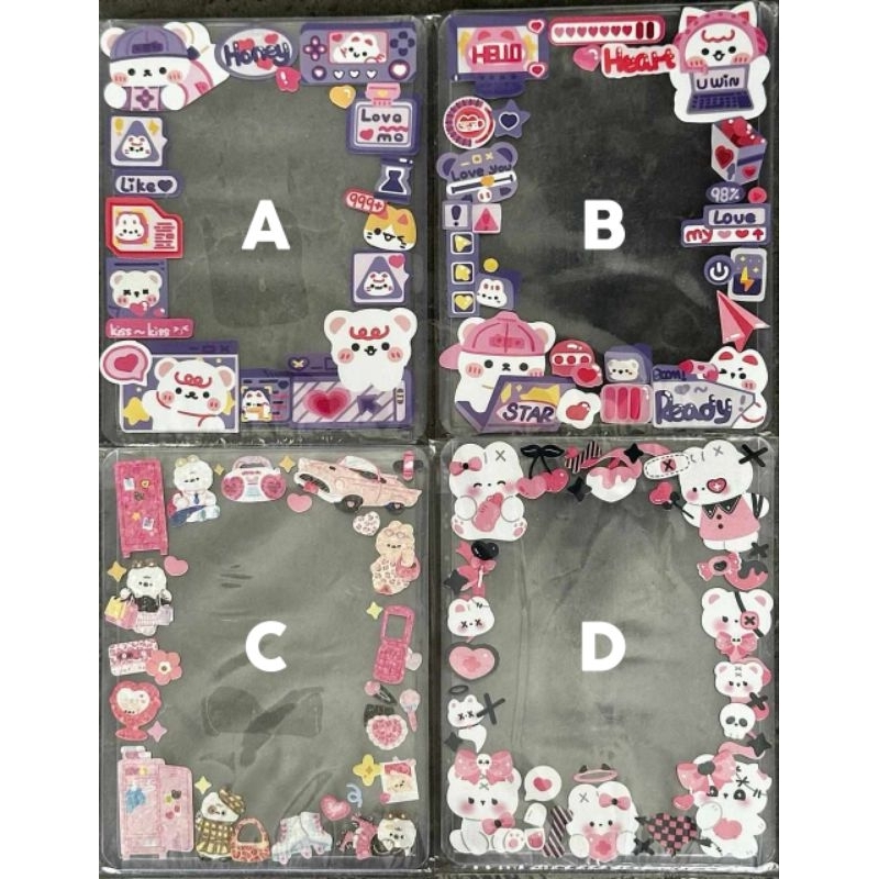 Jual Top Loader Deco dengan stiker lucu Kpop photocard holder cahol ...