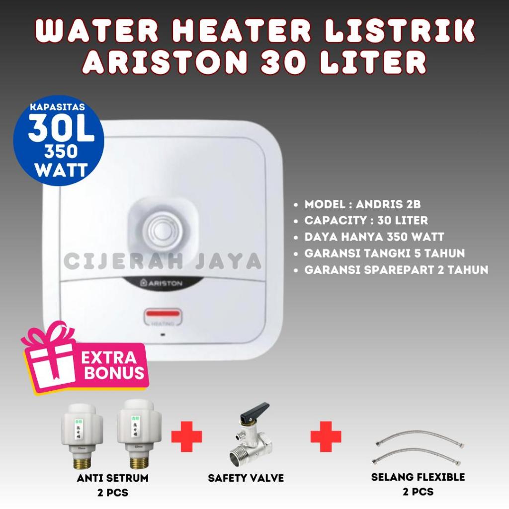 Jual WATER HEATER LISTRIK ARISTON 30 LITER AN2B / PEMANAS AIR LISTRIK ...