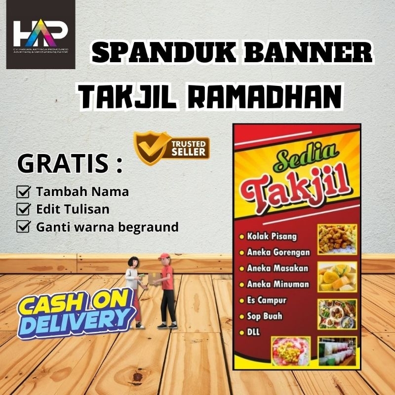 Jual SPANDUK TAJIL RAMADHAN | SPANDUK JUALAN TAJIL PUASA | Shopee Indonesia