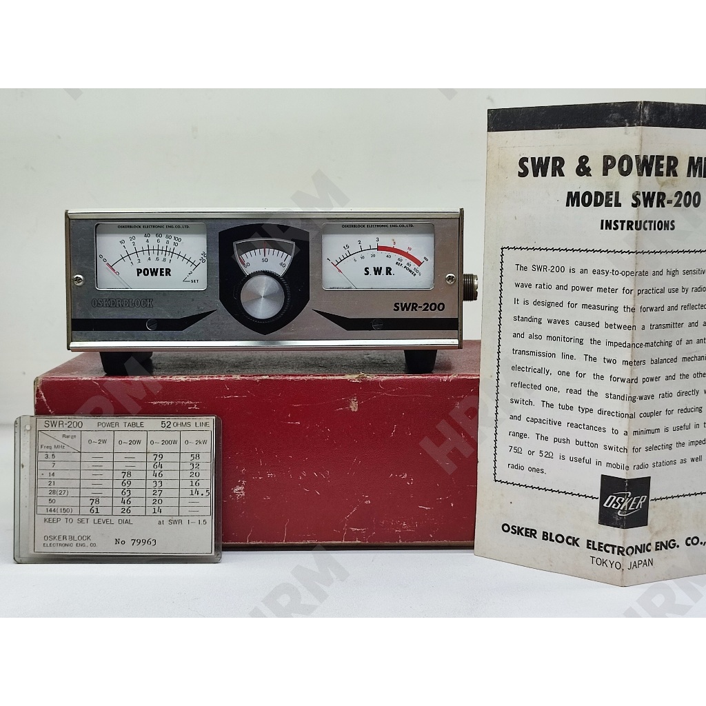 Jual OSKERBLOCK SWR-200 THRULINE SWR dan WATTMETER | Shopee Indonesia