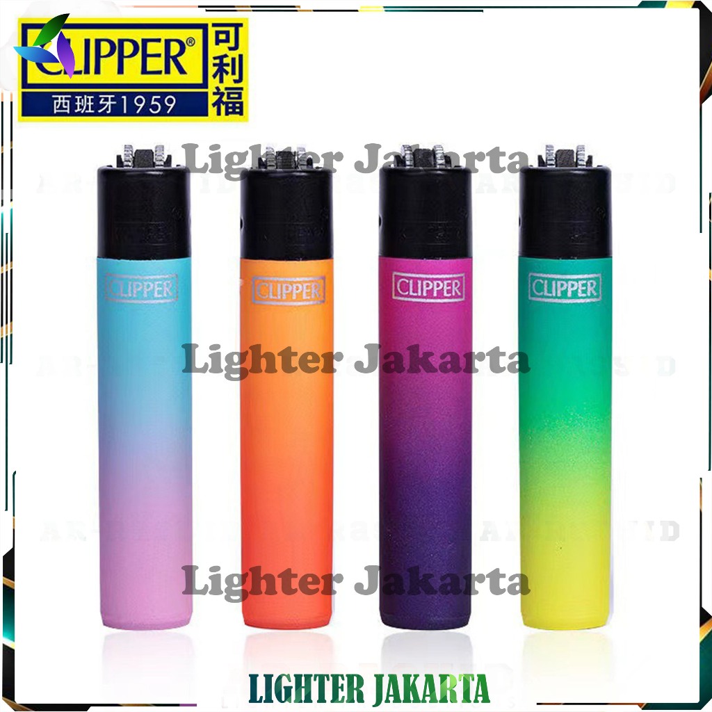 Jual Korek Api Roda Api Gas Clipper Reusable Gradient CP-22 2783 ...