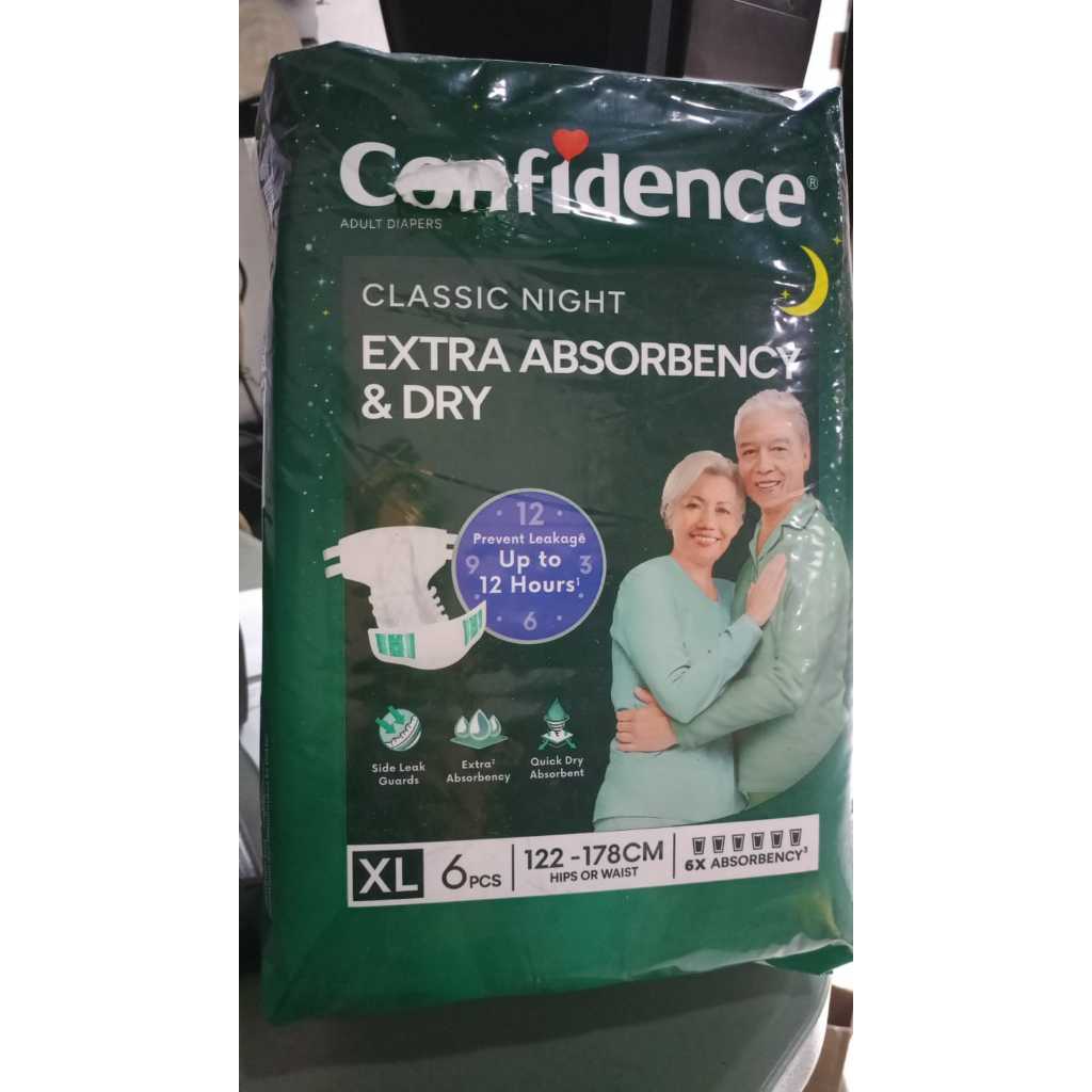 Jual CONFIDENCE ADULT DIAPERS CLASSIC DAY NIGHT M8 L7 XL6 POPOK DEWASA ...