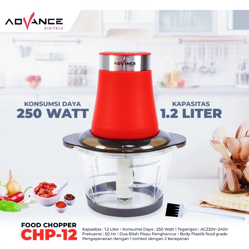 Jual chopper Advance CHP-12 250 Watt 1.2 Liter | Shopee Indonesia