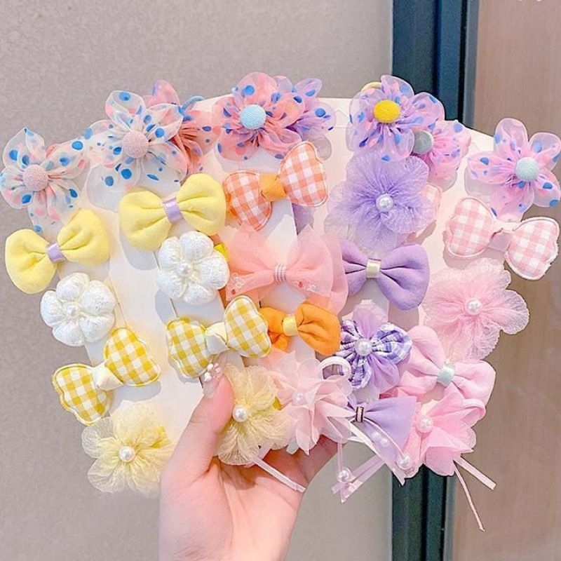 Jual 10PC / SET JEPIT RAMBUT PITA ANAK PEREMPUAN / JEPITAN RAMBUT KOREA ...