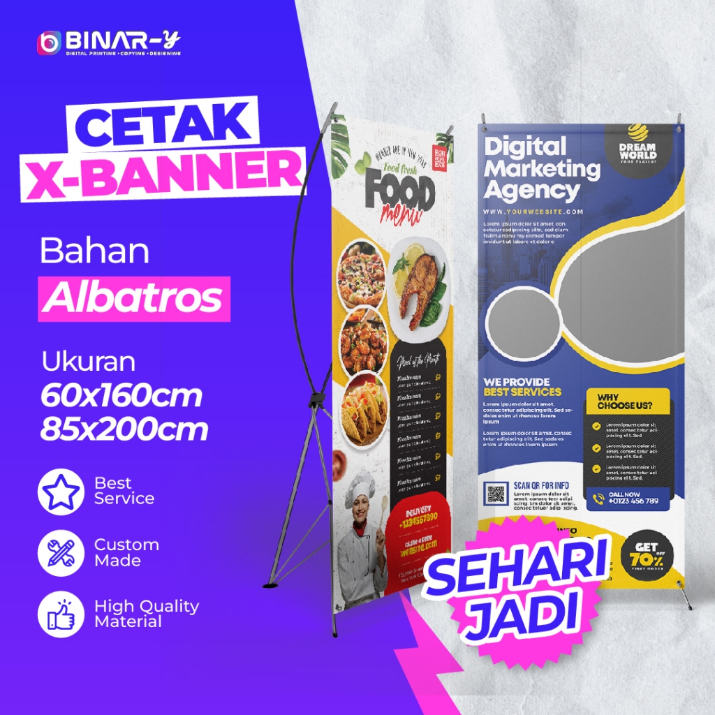Jual Cetak X-Banner Albatros custom murah berkualitas | Shopee Indonesia
