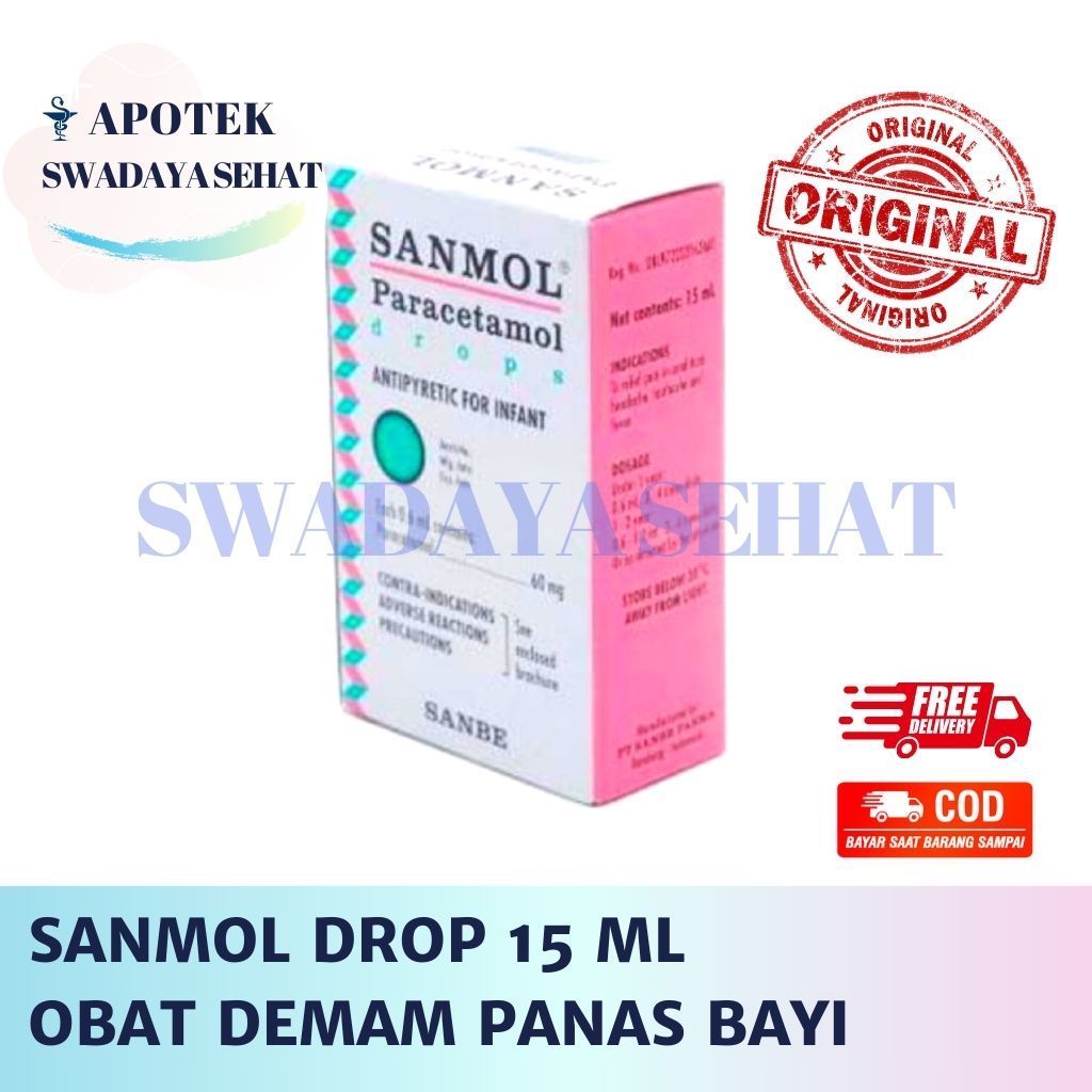 Jual SANMOL DROP PARACETAMOL 60MG penurun Panas Demam Bayi | Shopee ...