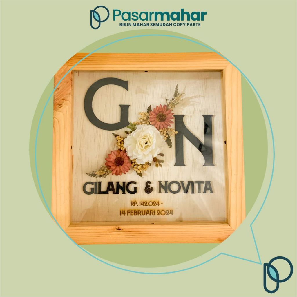 Jual Minimalist Flower Modern | Mahar Pernikahan Klasik Retro dengan ...