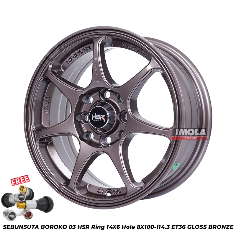 Jual Velg Brio Ring 14 HSR SEBUNSUTA BOROKO 03 Velg Mobil R14 Lebar 6 ...