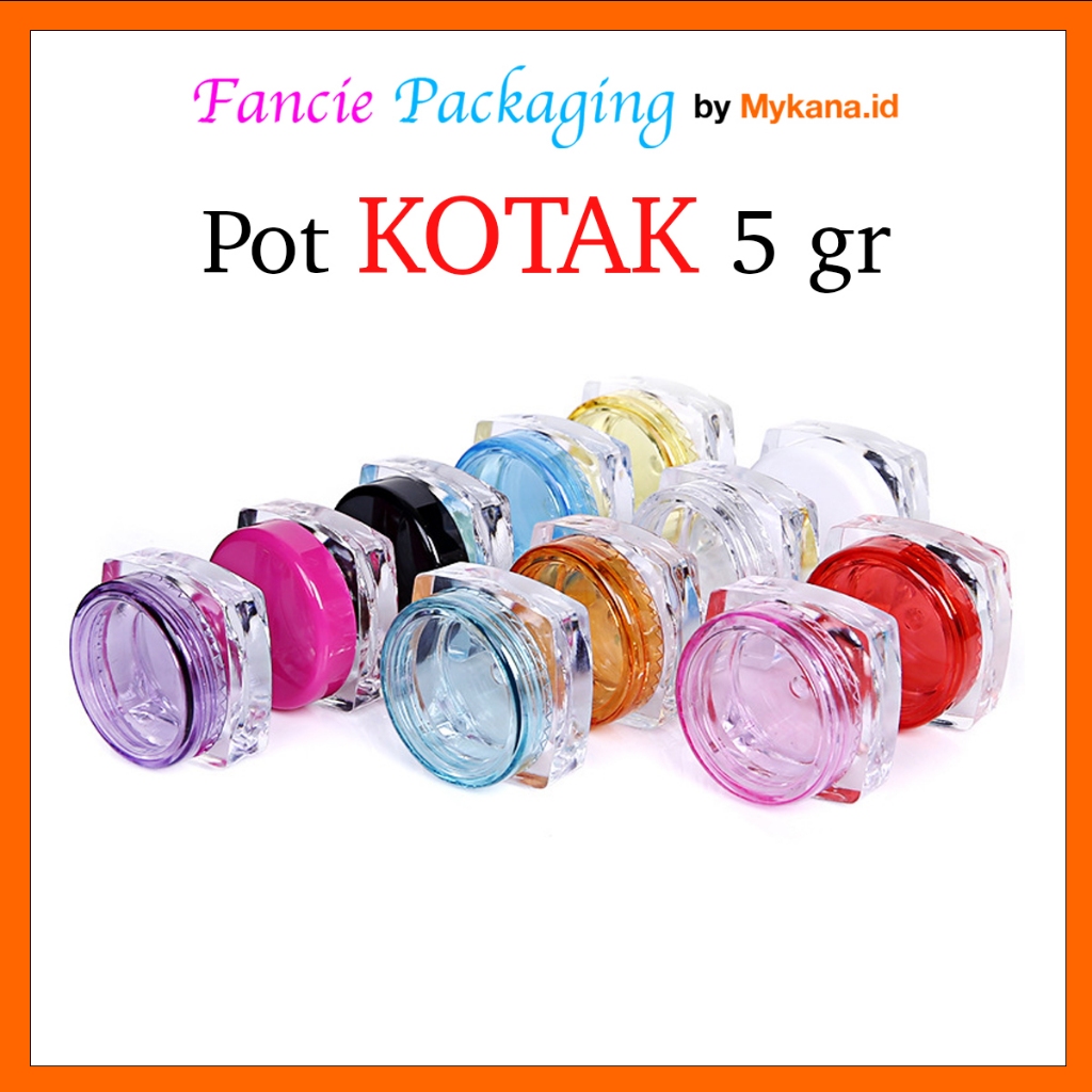 Jual Pot Jar Cream KOTAK 5gr gram - FANCIE PACKAGING - Wadah Serbaguna ...