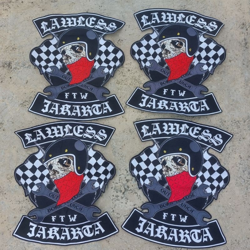 Jual LAWLESS JAKARTA - BACKPATCH - ORIGINAL OFFICIAL | Shopee Indonesia