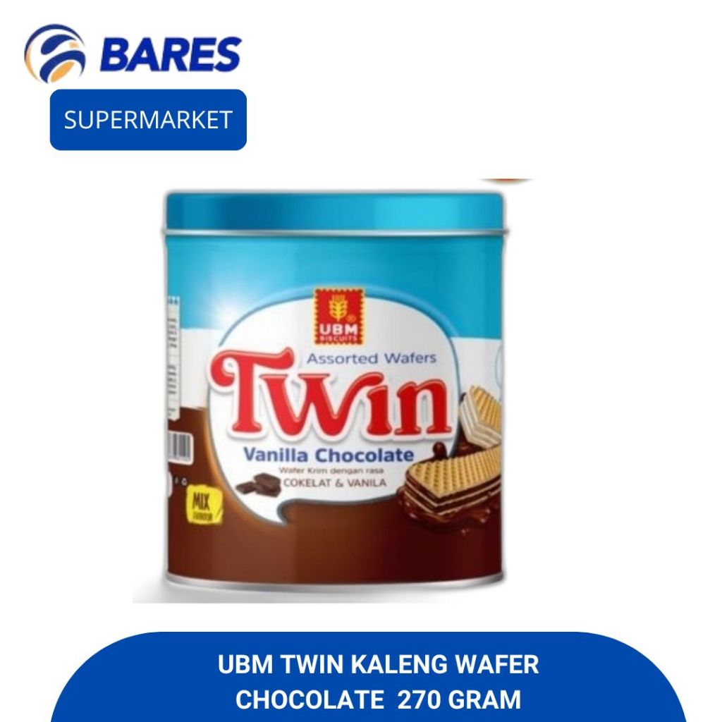 Jual Ubm Wafer Twin assorted Kaleng 270 Gram / Waffer Coklat Hari Raya ...