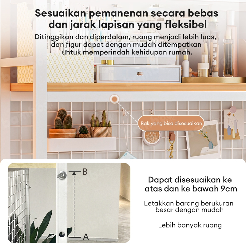 Jual Rak Desktop Storage Rak buku Storage Rak Meja Stationery Rak Meja ...