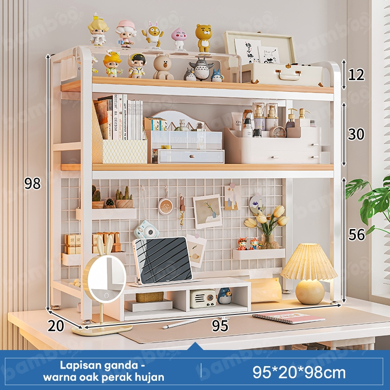 Jual Rak Desktop Storage Rak buku Storage Rak Meja Stationery Rak Meja ...