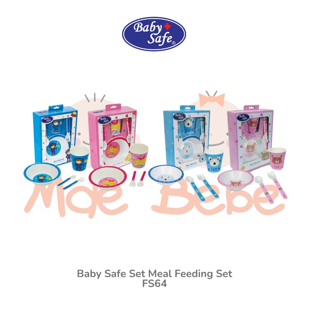 Jual Baby Safe Set Meal Feeding Set Paket Perlengkapan Makan Anak Bayi ...