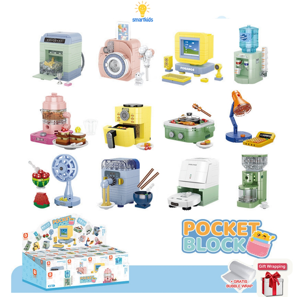 Jual Mainan Pocket Block Susun DIY / Brick Balok Nano Blok / Karakter ...