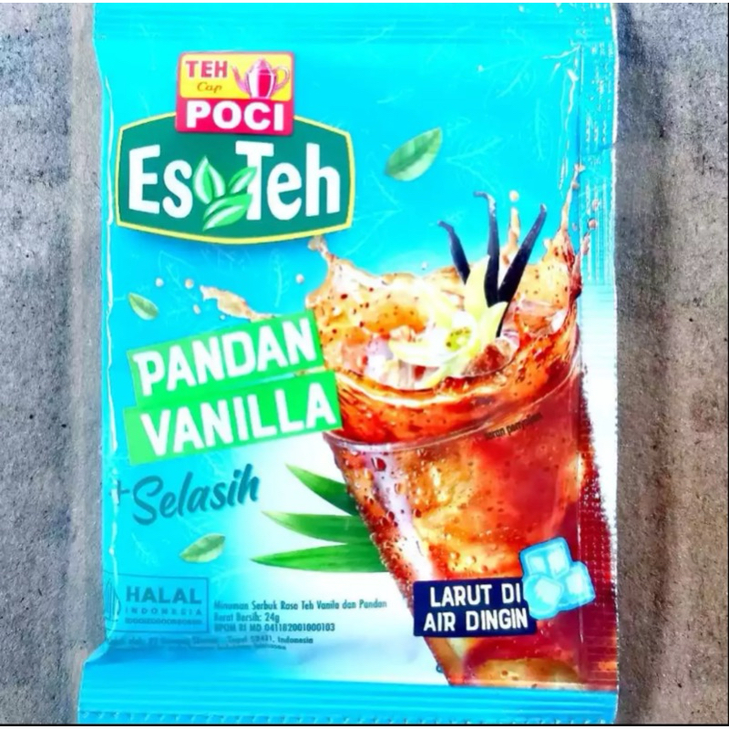 Jual Es Teh Poci Vanilla Pandan Selasih (10pcs) | Shopee Indonesia