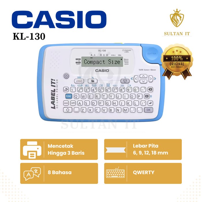 Jual Label Printer Casio KL-130 - Mesin Labeling KL 130 | Shopee Indonesia