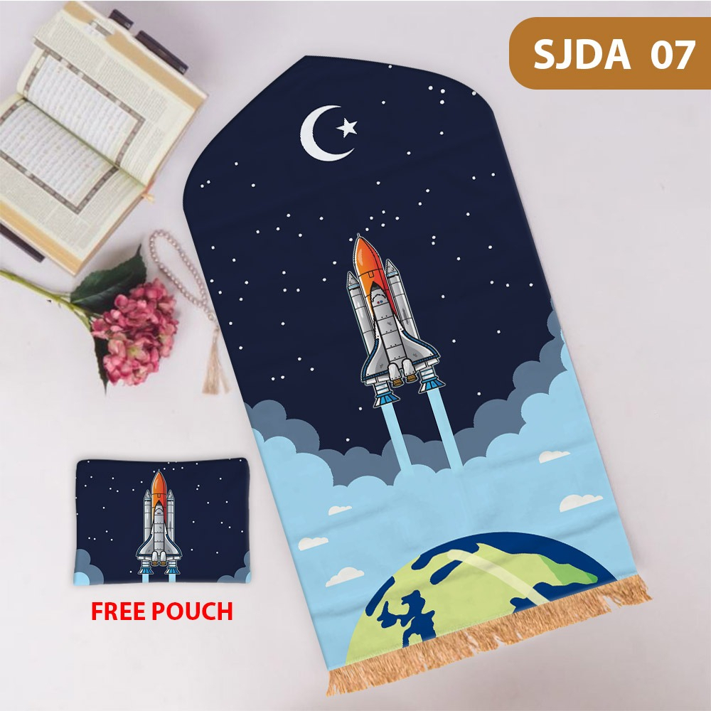 Jual Sajadah Anak Custom Nama Laki Laki Perempuan Tebal Motif Karakter ...