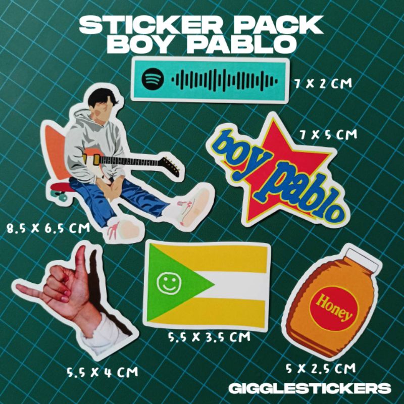 Jual Sticker Pack Musician Boy Pablo Olivia Rodrigo Rex Orange County ...