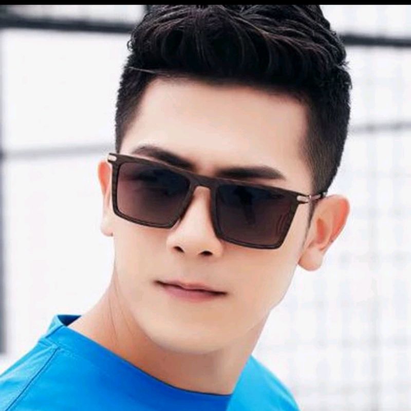 Jual Kacamata Hitam Pria Keren Frame Kotak UV400 | Shopee Indonesia