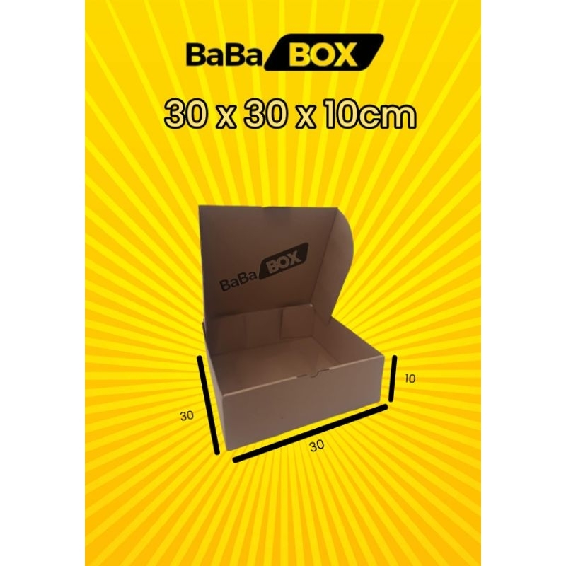 Jual Kardus Die Cut Kraft Box 30x30x10 cm | Shopee Indonesia