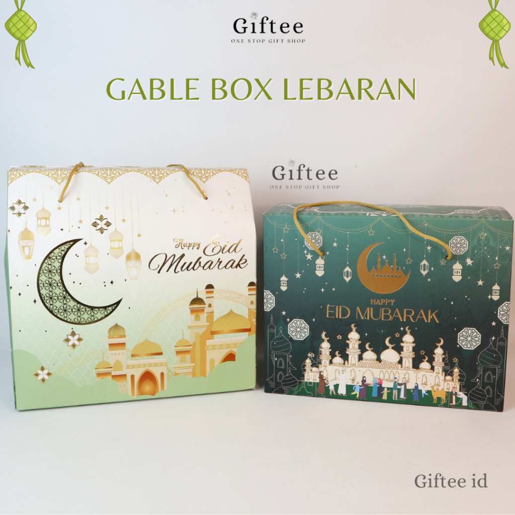 Jual BOX HAMPERS MEWAH GABLE BOX LEBARAN KEMASAN PARCEL SOUVENIR ...