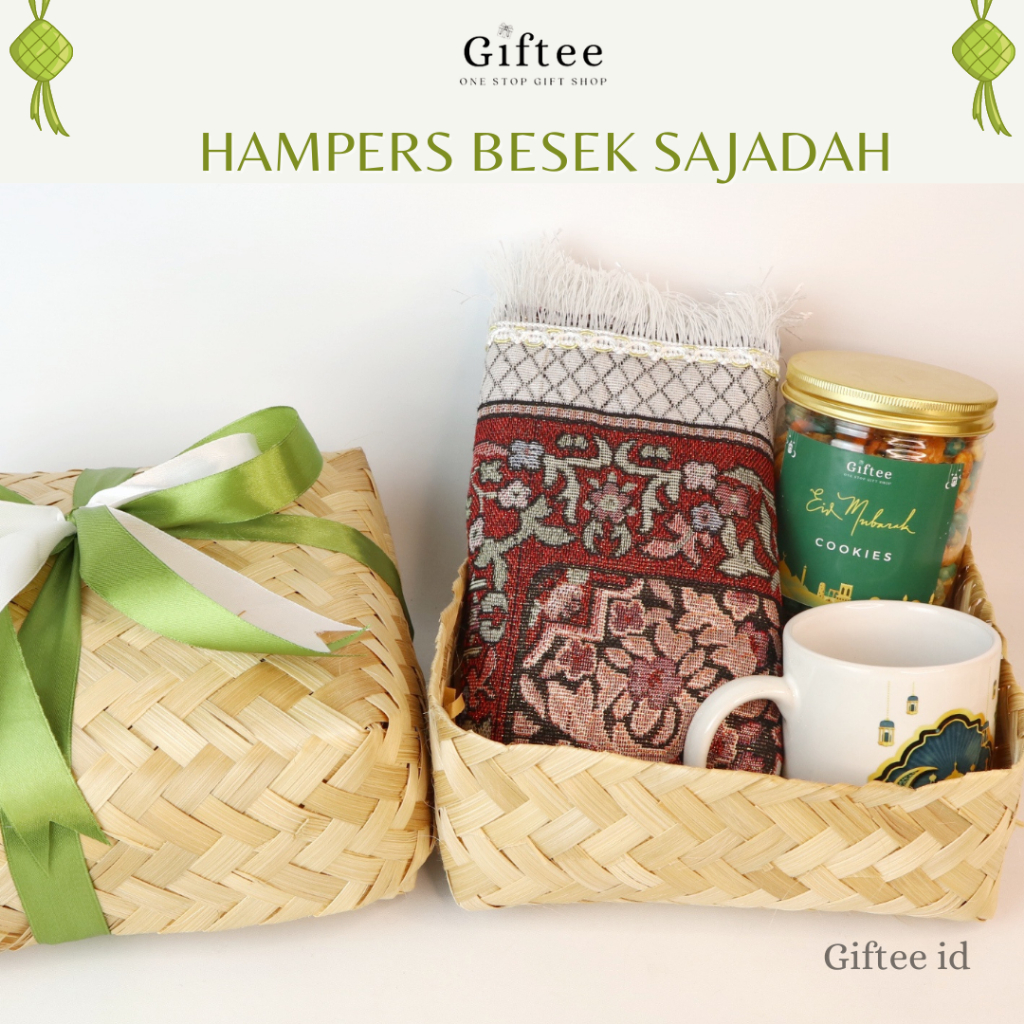 Jual HAMPERS LEBARAN YAMAN SAJADAH TRAVEL PREMIUM SNACKS MUG GELAS ...