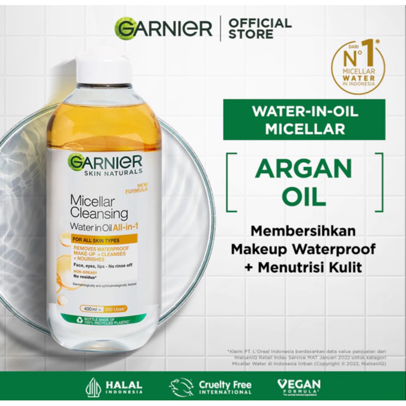 Jual Micellar Oil-Infused Cleansing Water Skin Care - 400ml Pembersih ...