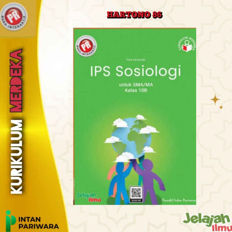 Jual Buku PR interaktif IPS Sosiologi SMA/MA Kelas 10 jilid 10B kurikulum intan pariwara ...