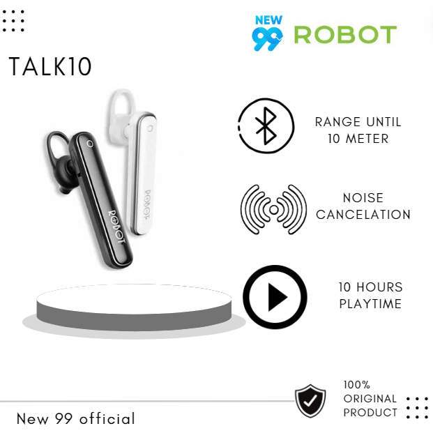 Jual Headset Bluetooth Robot Talk 10 | Shopee Indonesia