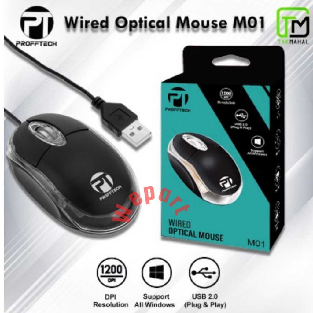 Jual Mouse Wired Cable USB Profftech - M01 | Shopee Indonesia