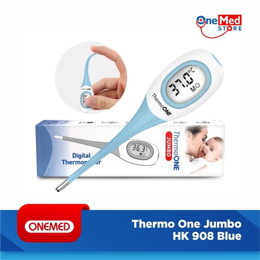 Jual Thermometer Digital Thermo One Jumbo HK 908 OneMed YG | Shopee ...