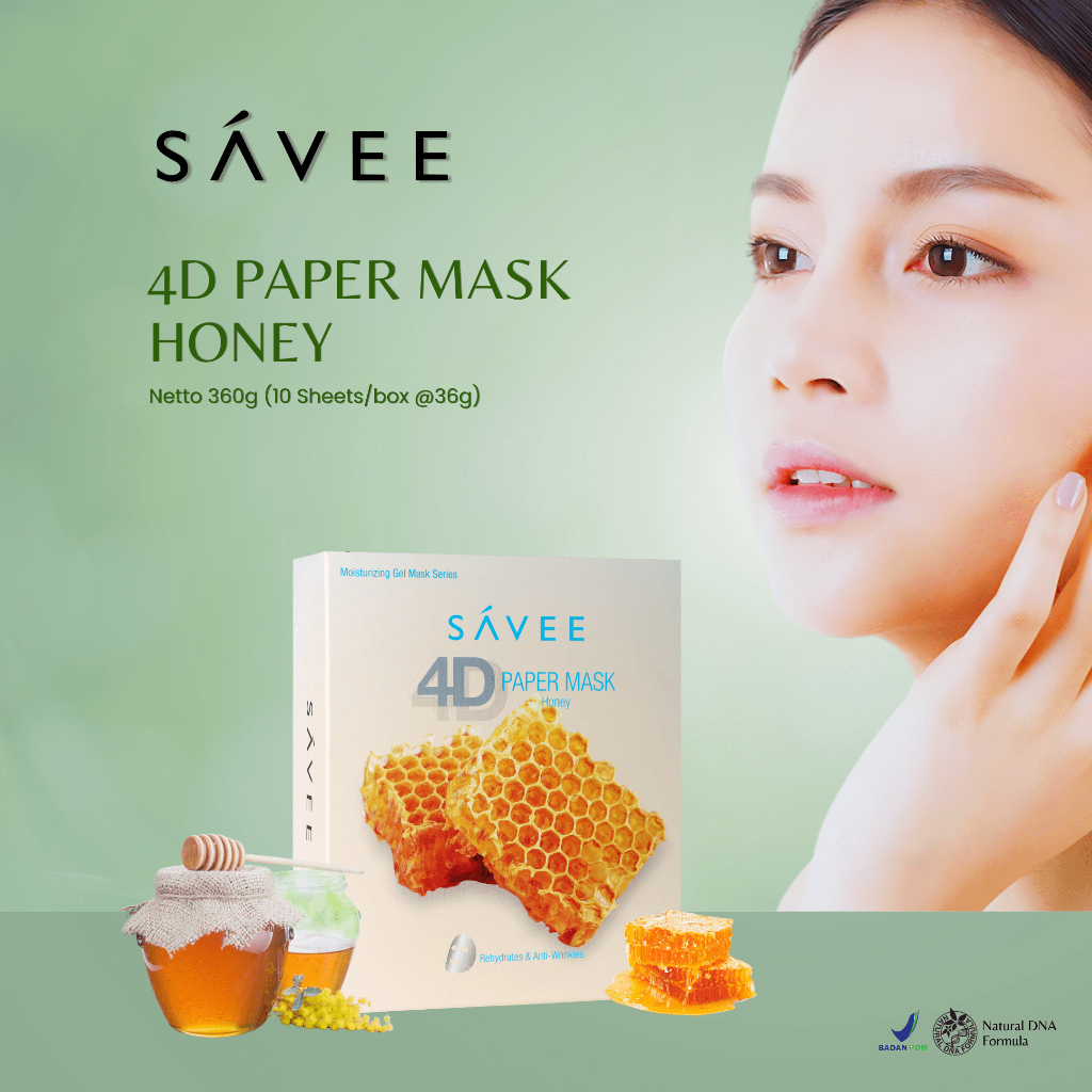 Jual SAVEE 4D Paper Mask Honey 360G (10PCS Pack) | Shopee Indonesia